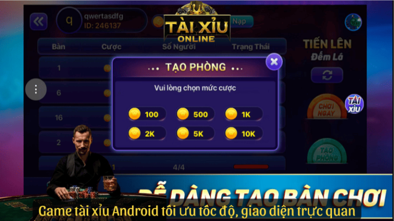 Tải Game Tài Xỉu Android – Truy Cập Thế Giới Giải Trí Chỉ Trong 1 Chạm